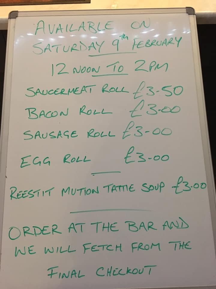 Menu at Balta Light pub & bar, Unst