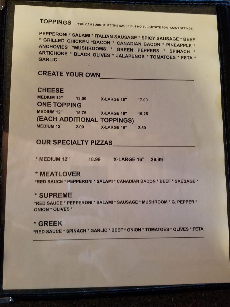 Menu at Red Genie Pizza pizzeria, Ocean Shores, 766 Ocean Shores Blvd NW