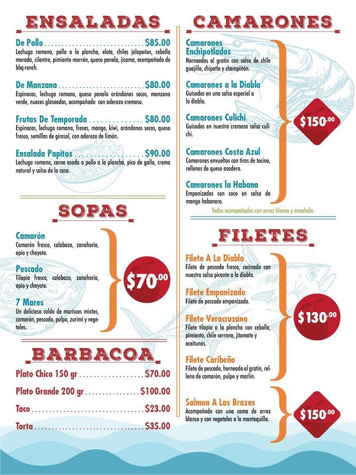Menu at Terraza Papito’s pub & bar, Rincón de Romos
