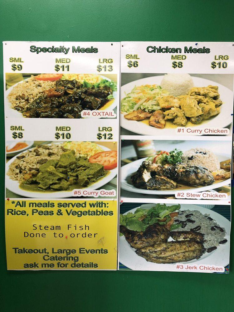 Menu at Caribbean Delight restaurant, North Randall