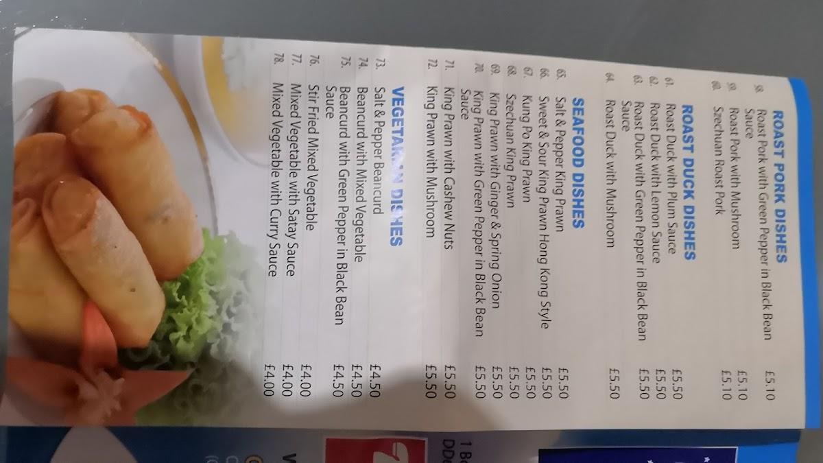 Menu at little moon restaurant, Newport-on-Tay