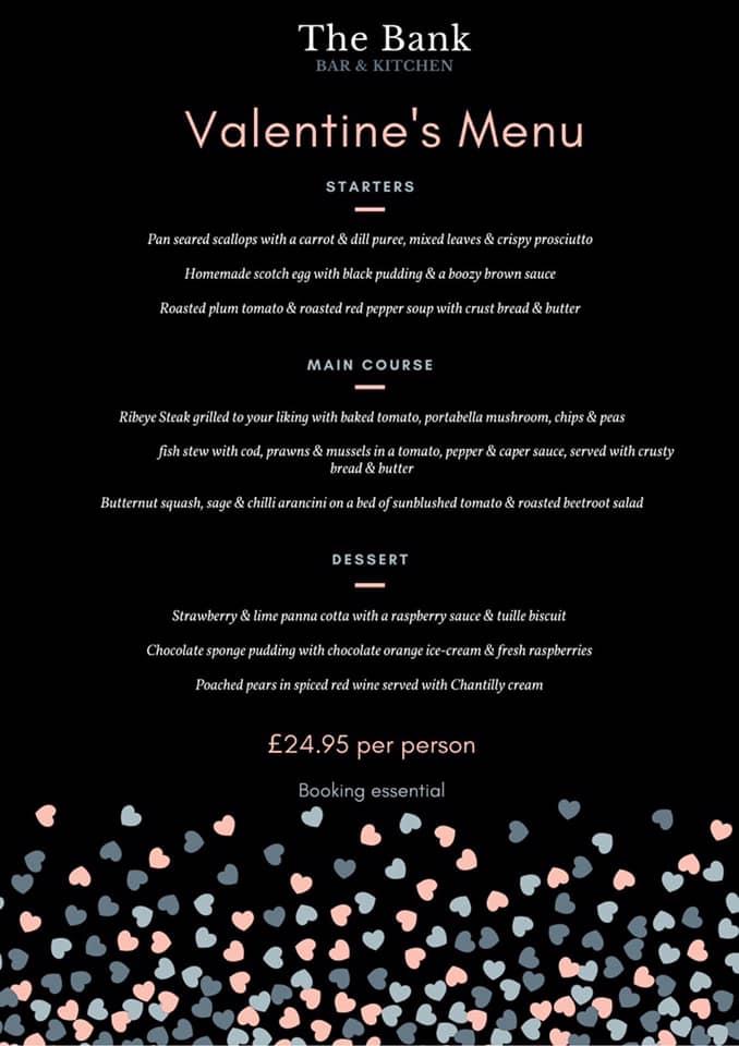Menu at The Bank Bar & Kitchen, Brecon