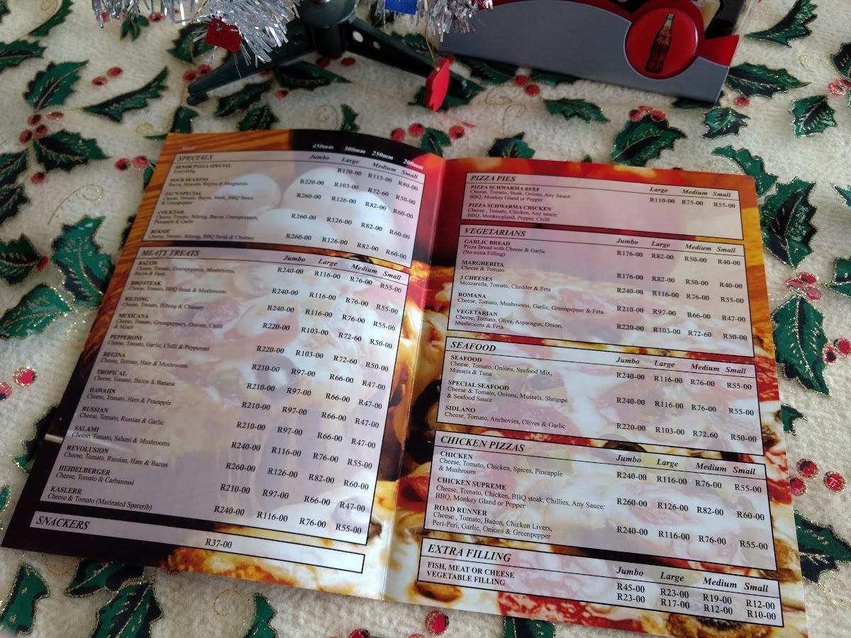 Menu at Senor Nel's Pizza & Pub, Heidelberg - GP