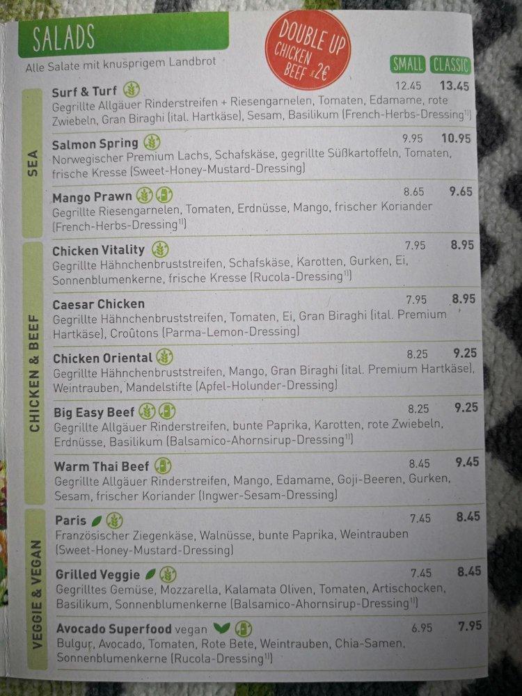 Speisekarte von dean&david pub & Bar, Kiel, Wall 8-10