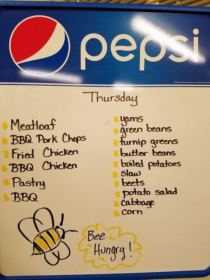 Menu at Oak Level Cafe, Rocky Mount