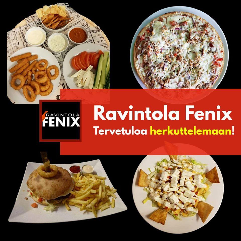 Menu at Ravintola Fenix restaurant, Mikkeli