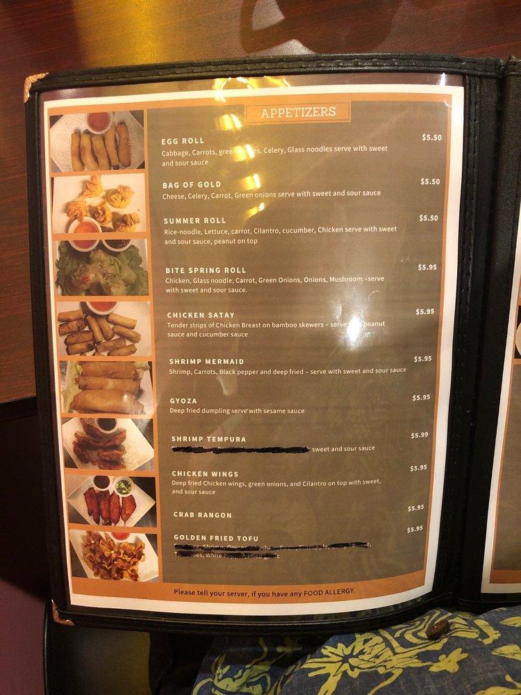 Menu at Zogam Khai restaurant, Bowling Green, 111 Old Morgantown Rd #200