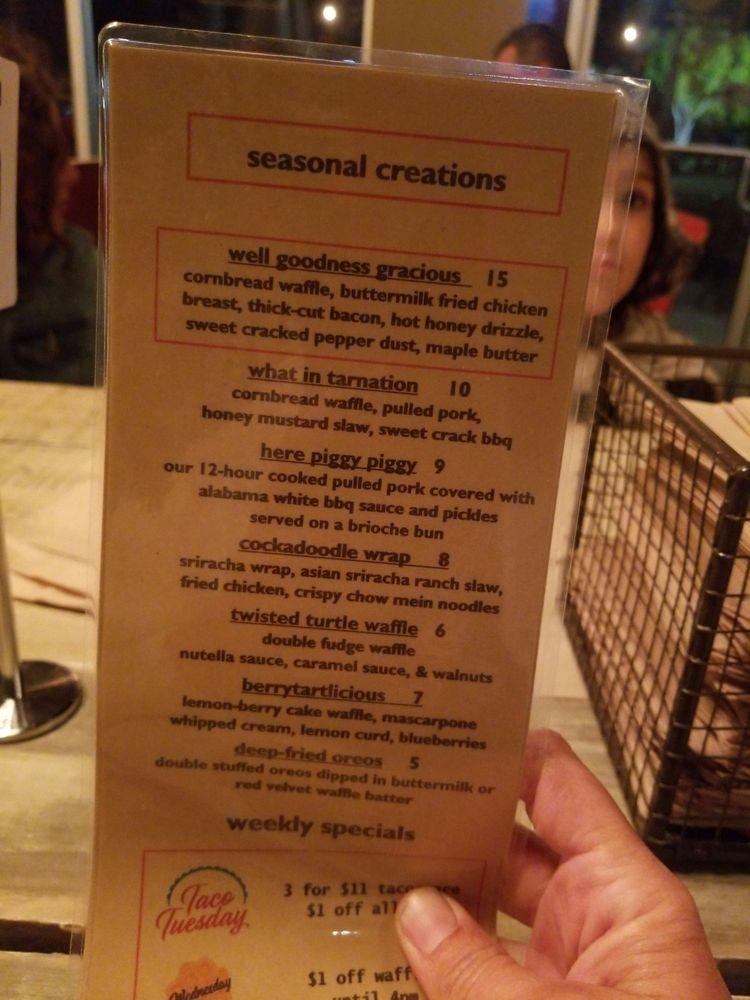 Menu at BTW - BURGERS TACOS WAFFLES restaurant, Tavares