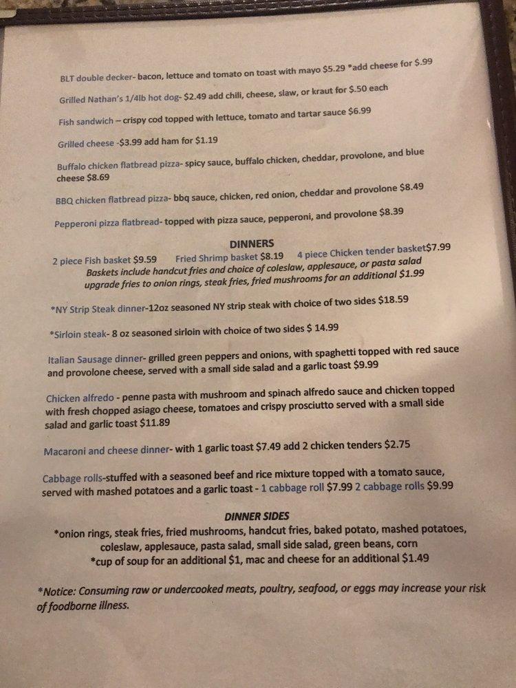Menu at Shelly's Uptown Grill pub & bar, Doylestown