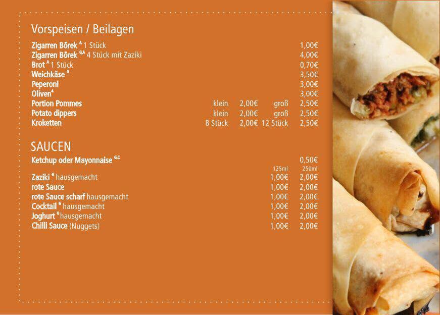 Menu at Bistro Ambiente Holle restaurant, Holle