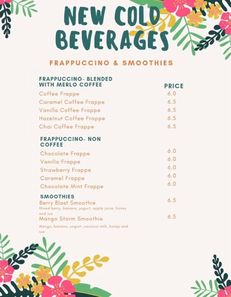 Menu at Hashtag Cafe Coomera, Coomera