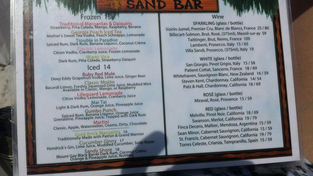 Menu at Gumbo Limbo pub & bar, Naples, 280 Vanderbilt Beach Rd