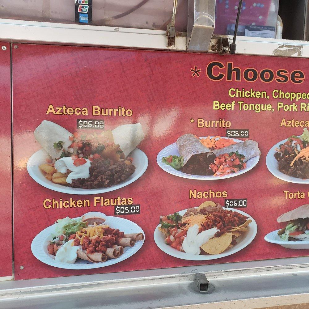 Menu at Azteca Grill restaurant, USA, Royal Oaks Rd