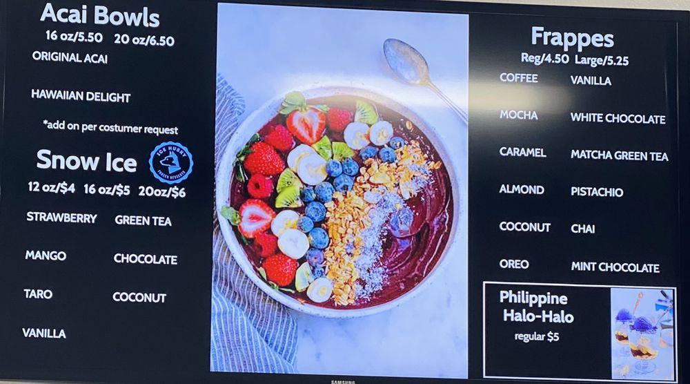Menu at Boba Loca pub & bar, Los Angeles, Ventura Blvd