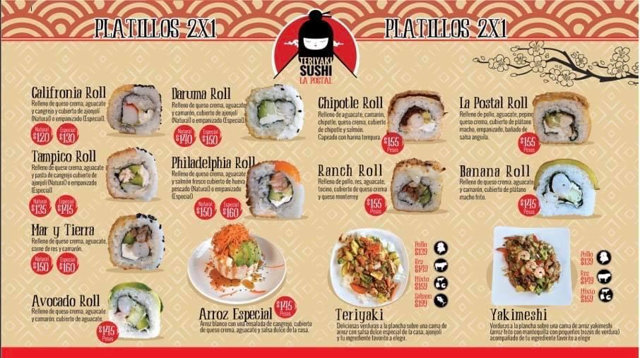 Carta del restaurante Sushi Imperial Atrios, Tierra Larga