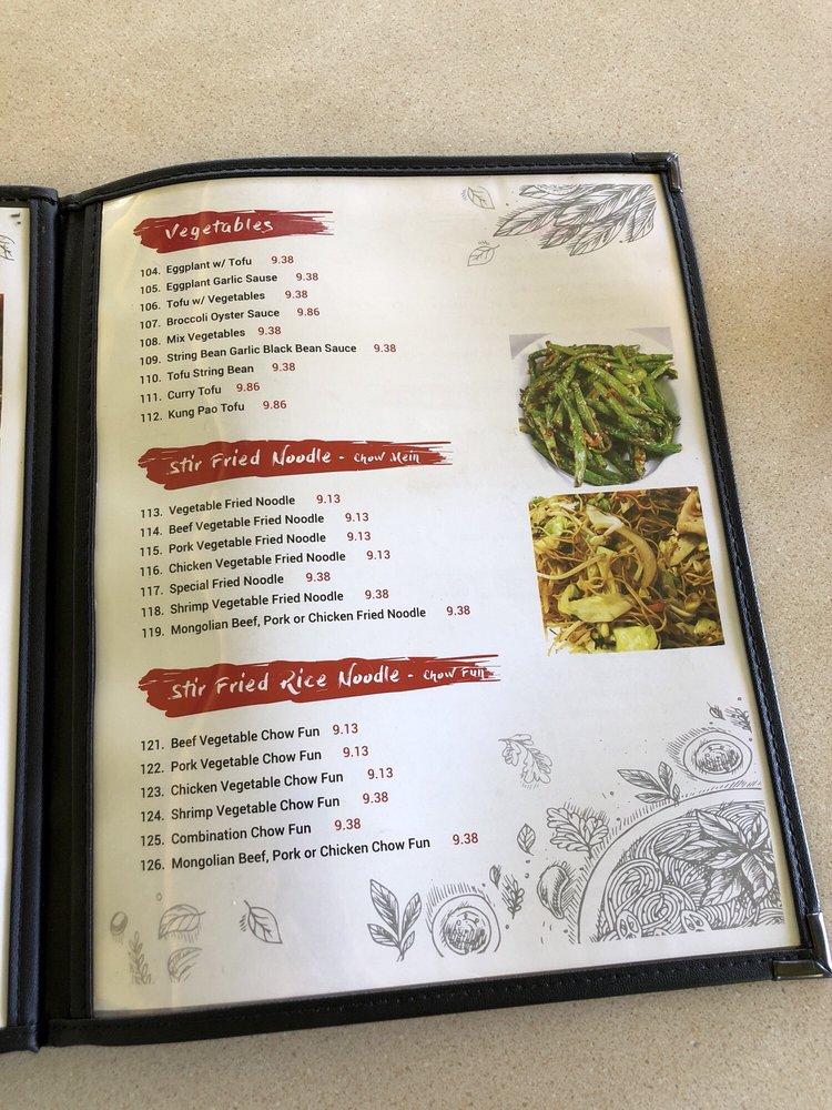 Menu at Yen's Cafe, Hilo