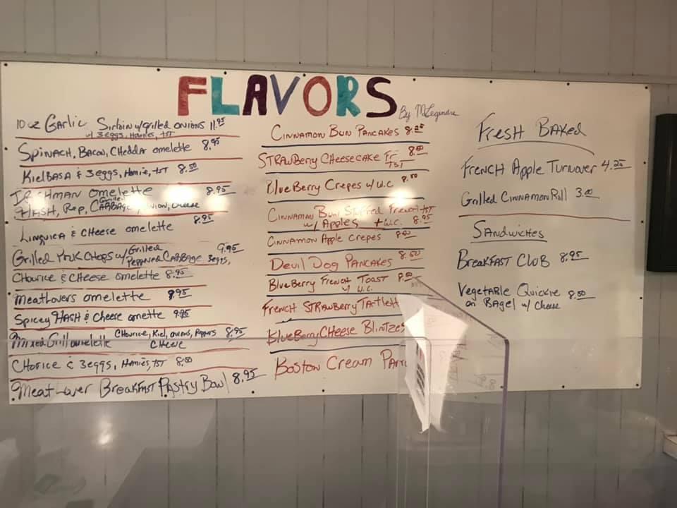 Menu at Flavors Restaurant, Pawtucket