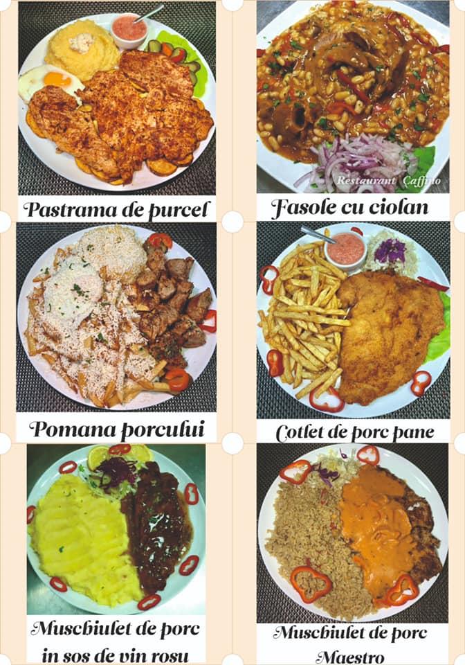 Menu at Gafino, Galați