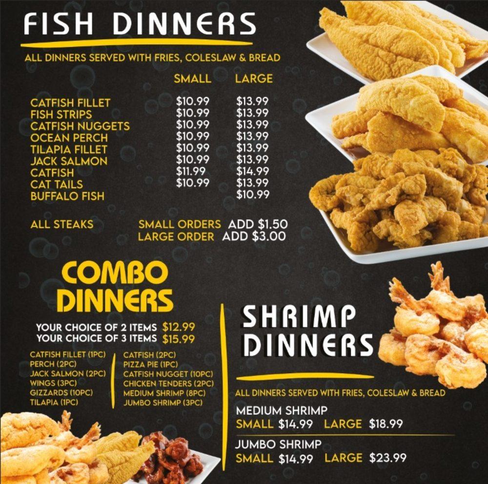 Menu at Sharks fish and chicken fast food, Crest Hill