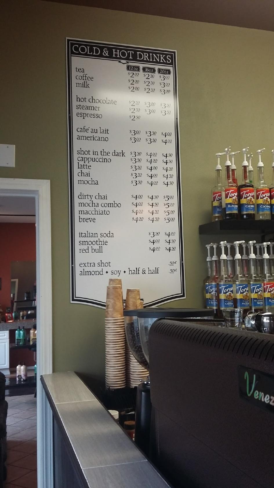 Carta del café The Coffee Connection, Coquille