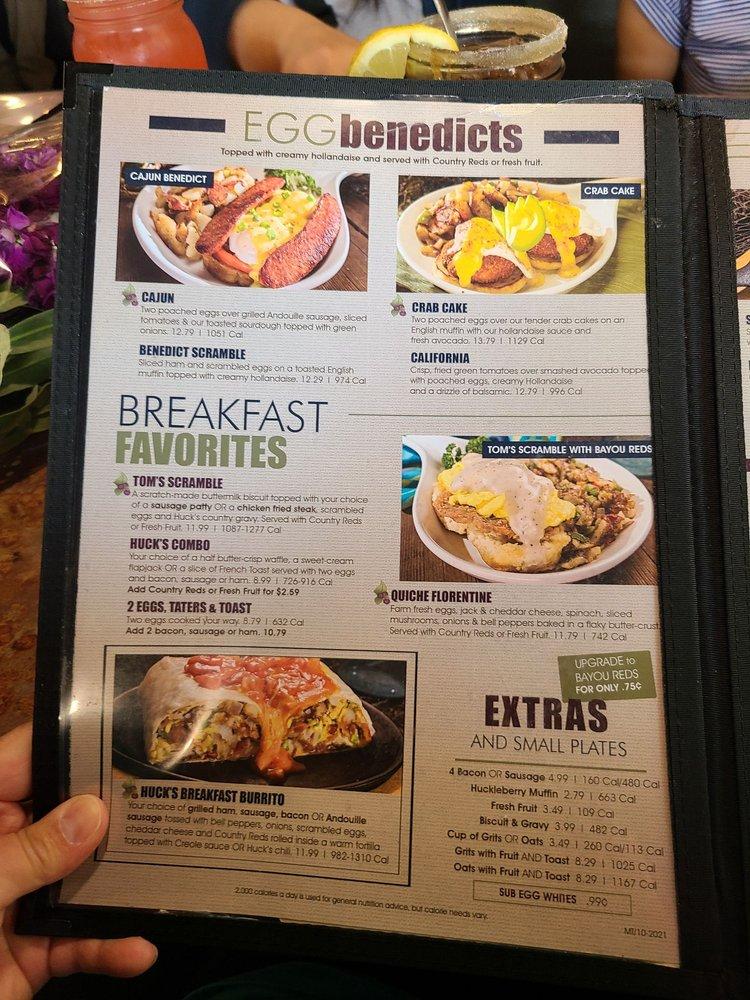 Menu at Huckleberry's Breakfast & Lunch restaurant, Yuba City