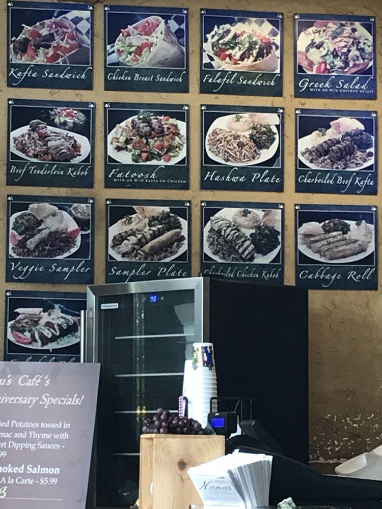 Menu at Nunu's Mediterranean Inc restaurant, Oklahoma City