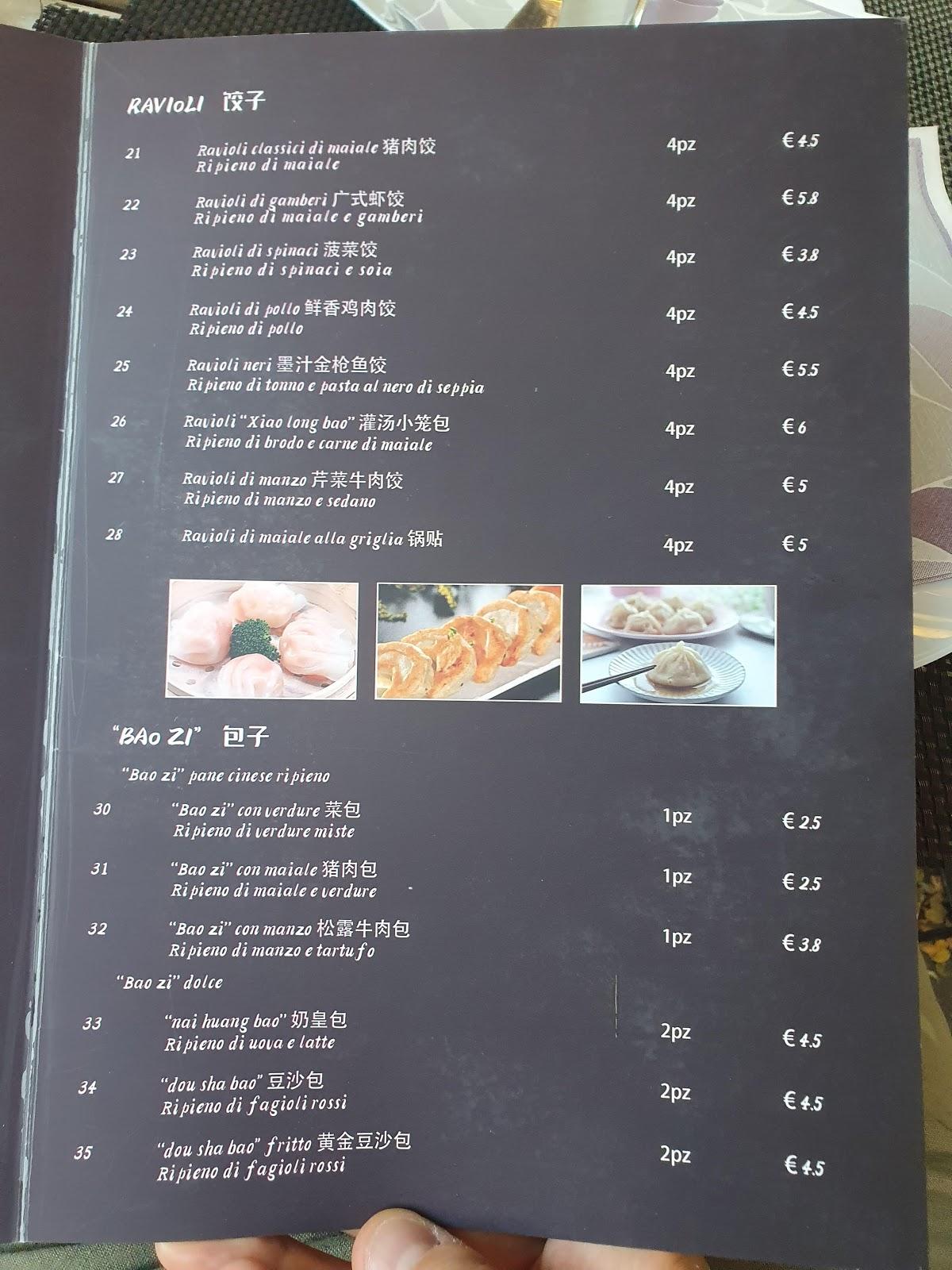 Menu at Sacco Segreto restaurant, Rome, Via Santa Maria Ausiliatrice