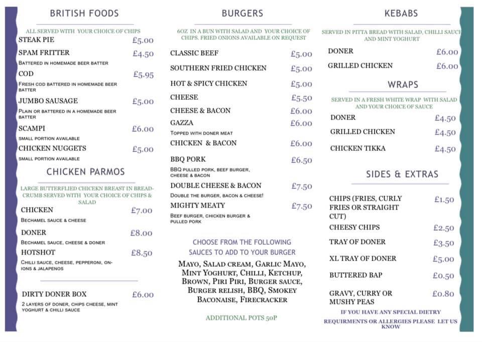 Menu at Black Swan pub & bar, Kirkbymoorside, The Black Swan