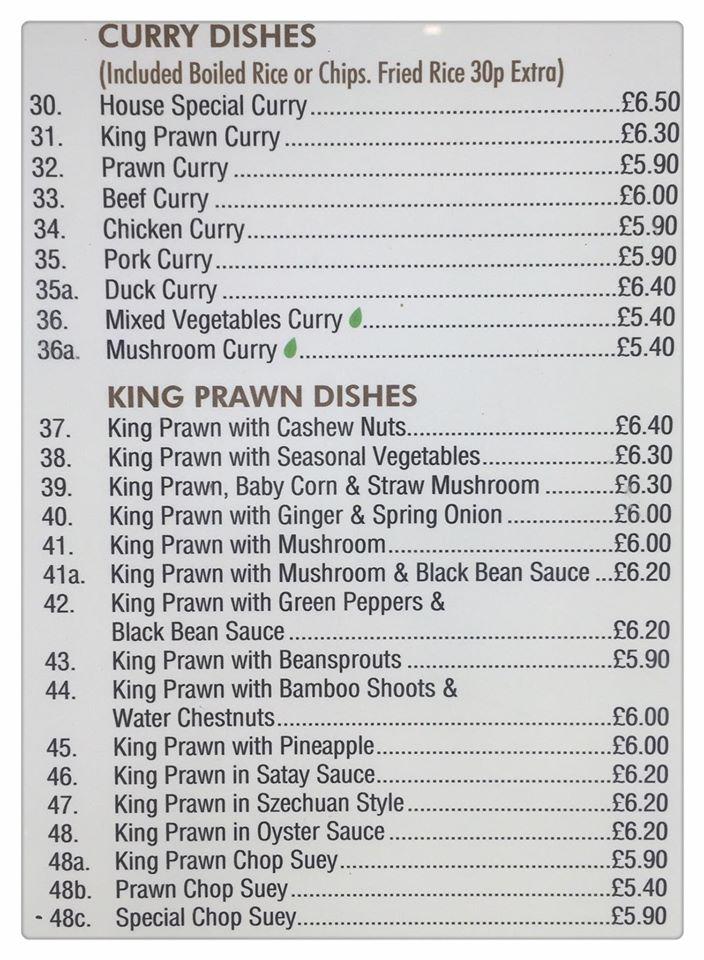 Menu at Southam Kitchen fast food, Southam