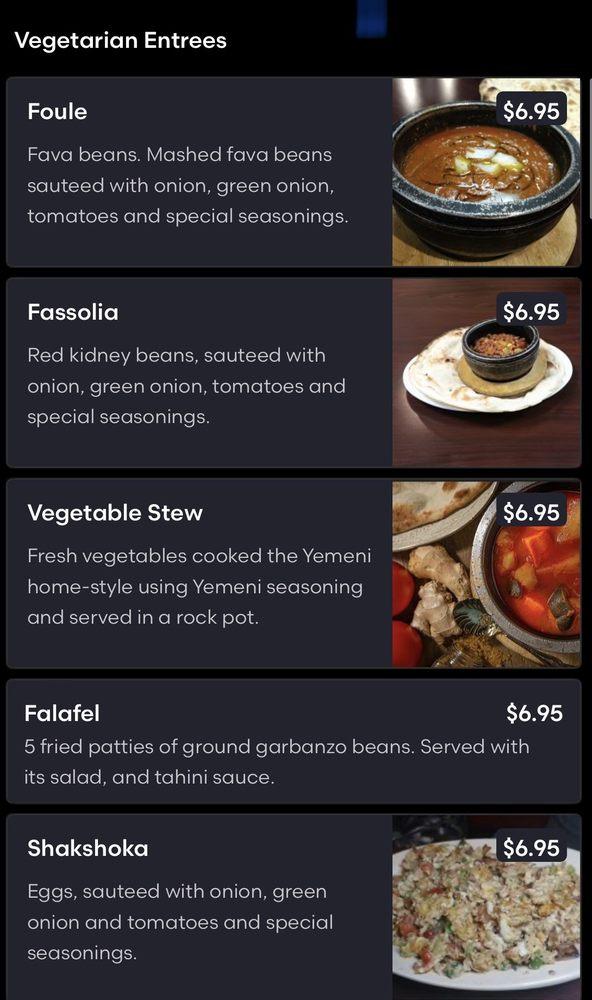 Menu at Aban Kitchen restaurant, Carbondale