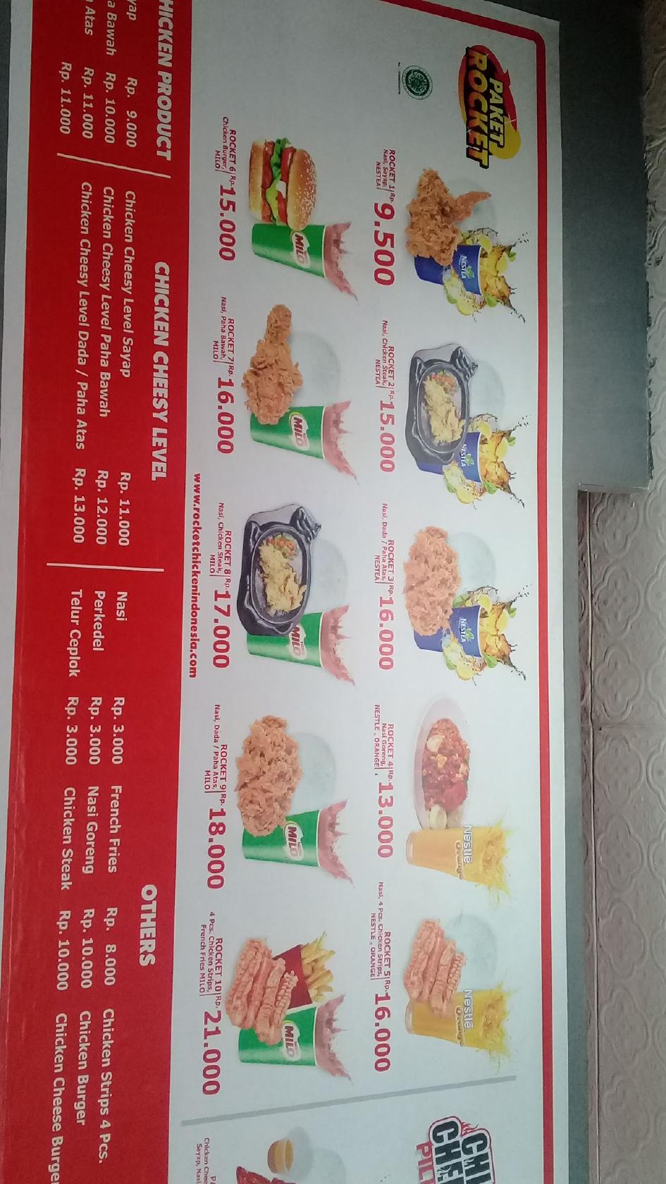 Menu at Rocket Chicken Ajibarang, Ajibarang Kulon