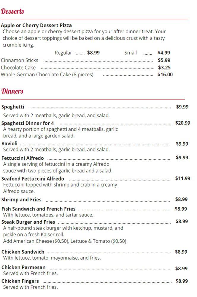 Menu at Pizzas By Marchelloni - W Middlesex pizzeria, West Middlesex, 9 ...