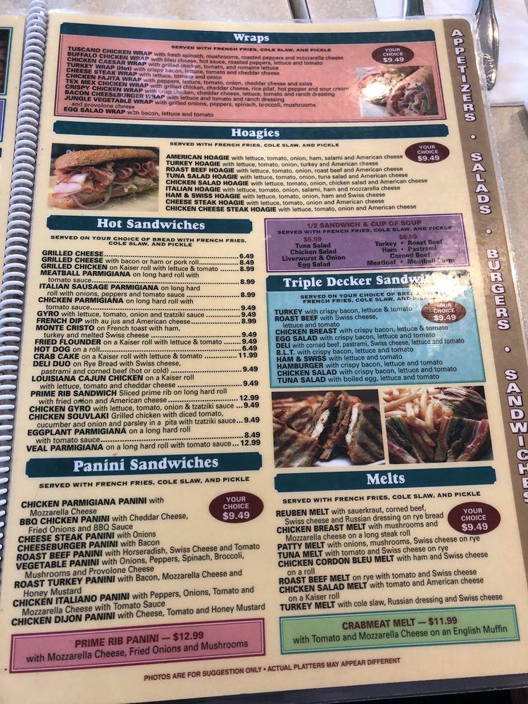 Menu at Rt. 130 Diner restaurant, Delran