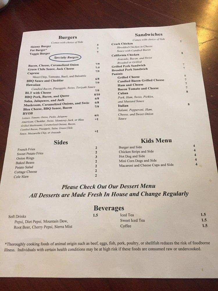 Menu at ET's Downtown Rantoul pub & bar, Rantoul