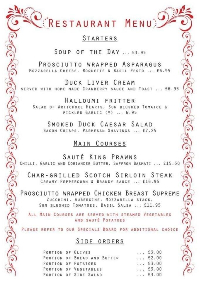 Menu at The Arches wine bar and kitchen, London, 7 Fairhazel Gardens