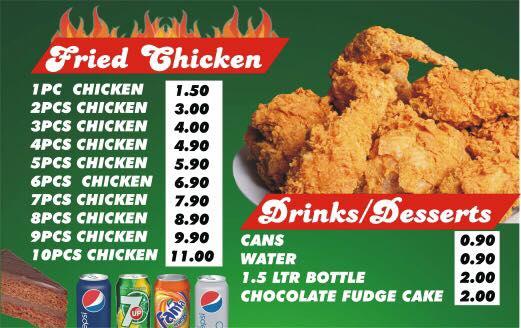 Menu at Brecon Chicken & Pizza Land pizzeria, Brecon