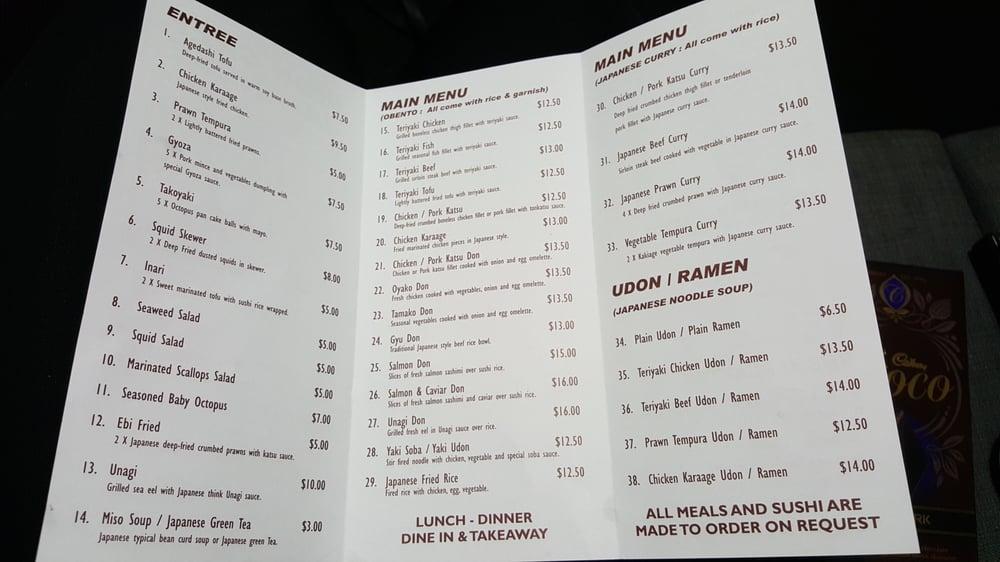 Menu at Iron Chef Dine-in & Takeaway restaurant, Wembley