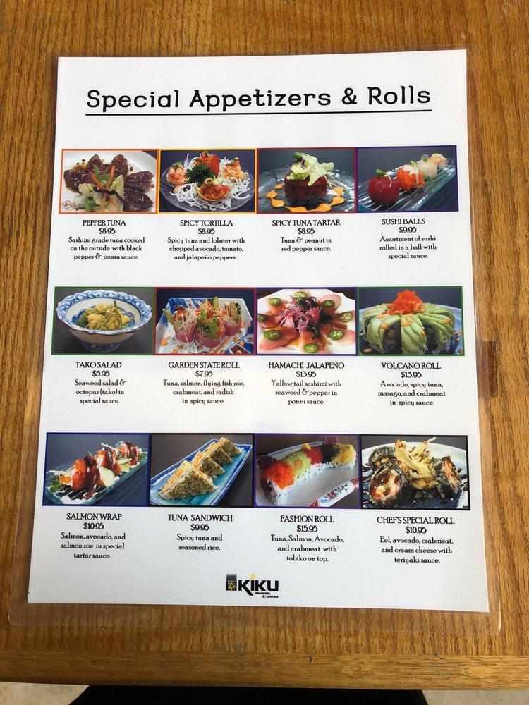 Menu at Kiku Restaurant, Paramus, 365 NJ-17