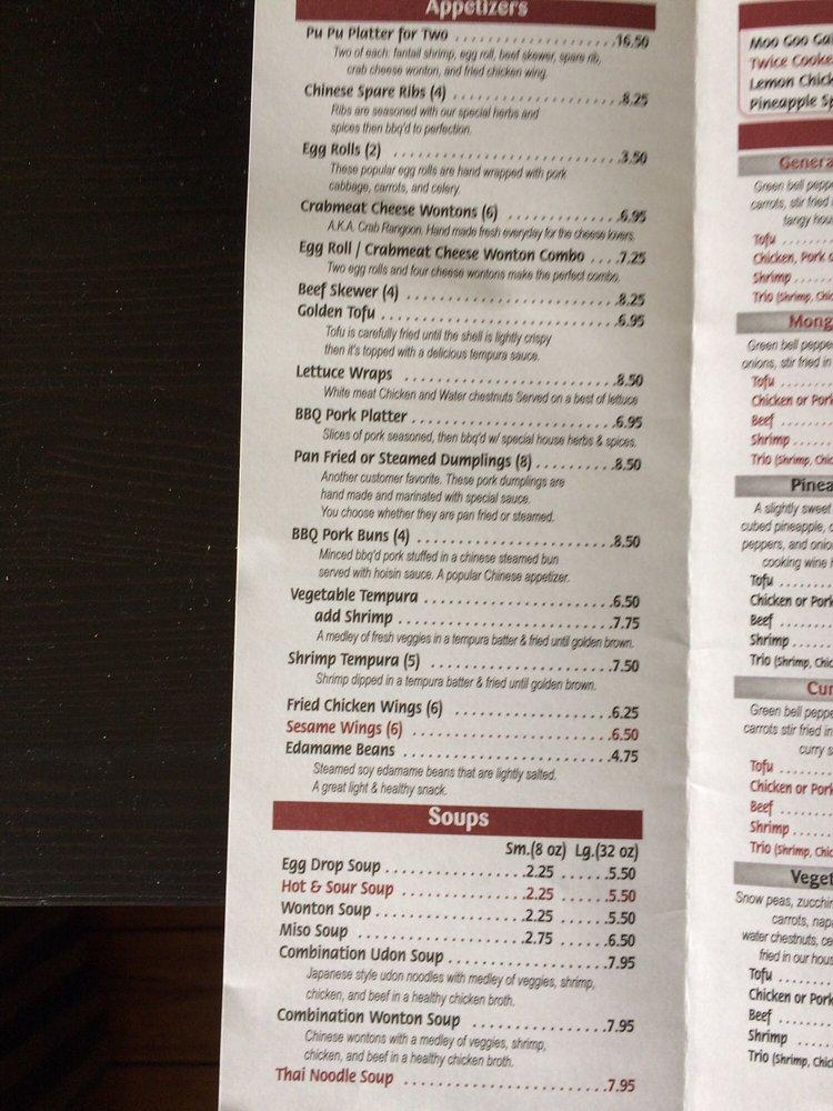Menu at Coal Mine Dragon in Littleton restaurant, Littleton, W Ken ...