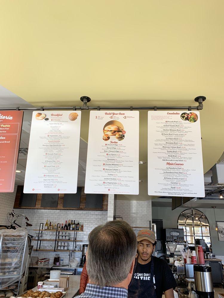 Menu at La Panadería Bakery Café, San Antonio, Broadway