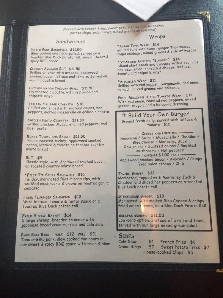 Menu at Founders Tavern pub & bar, Southold