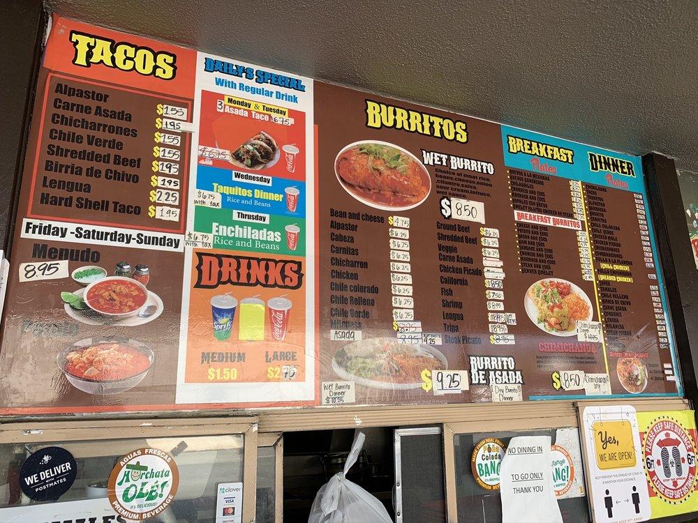 Menu at Casa Sanchez #1 restaurant, Long Beach, E Anaheim St