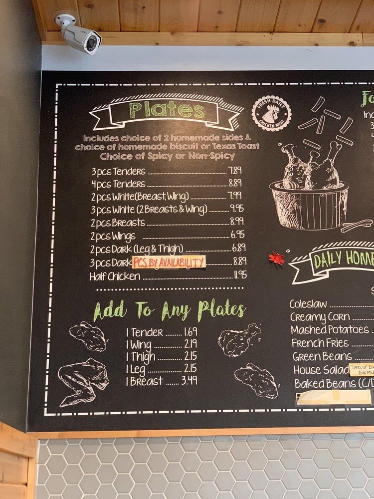 Menu at Mike's Chicken restaurant, Dallas, Maple Ave #2403