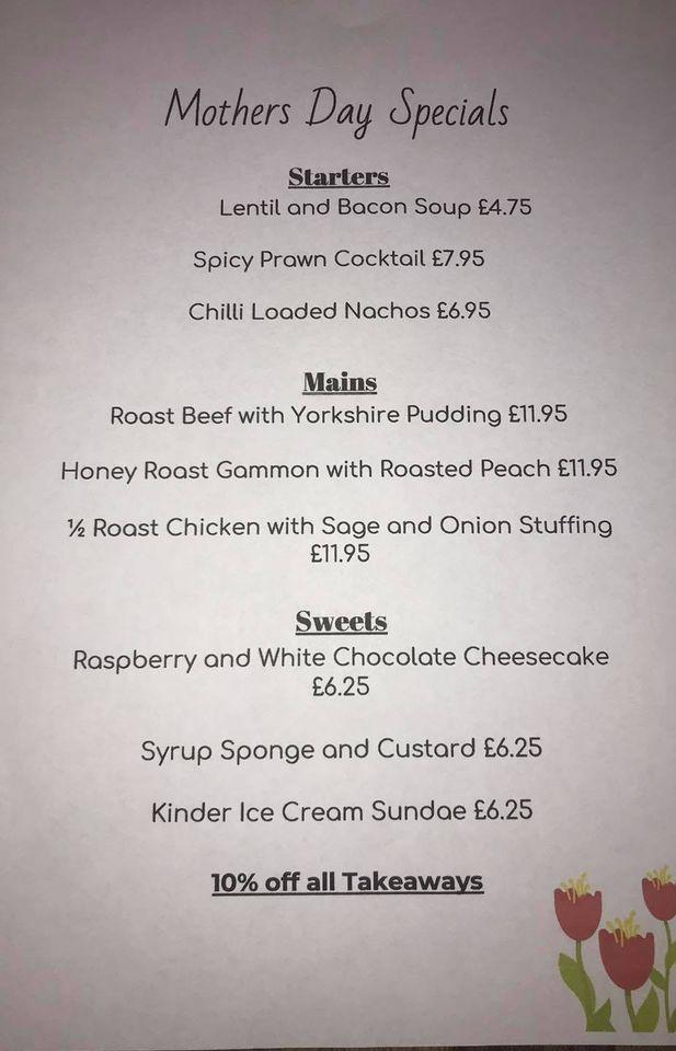 Menu at Tuckers Inn pub & bar, Invergordon