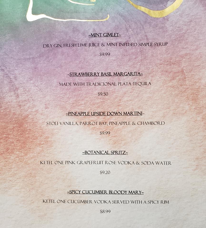 Menu at Grassfields Food & Spirits steakhouse, Andover