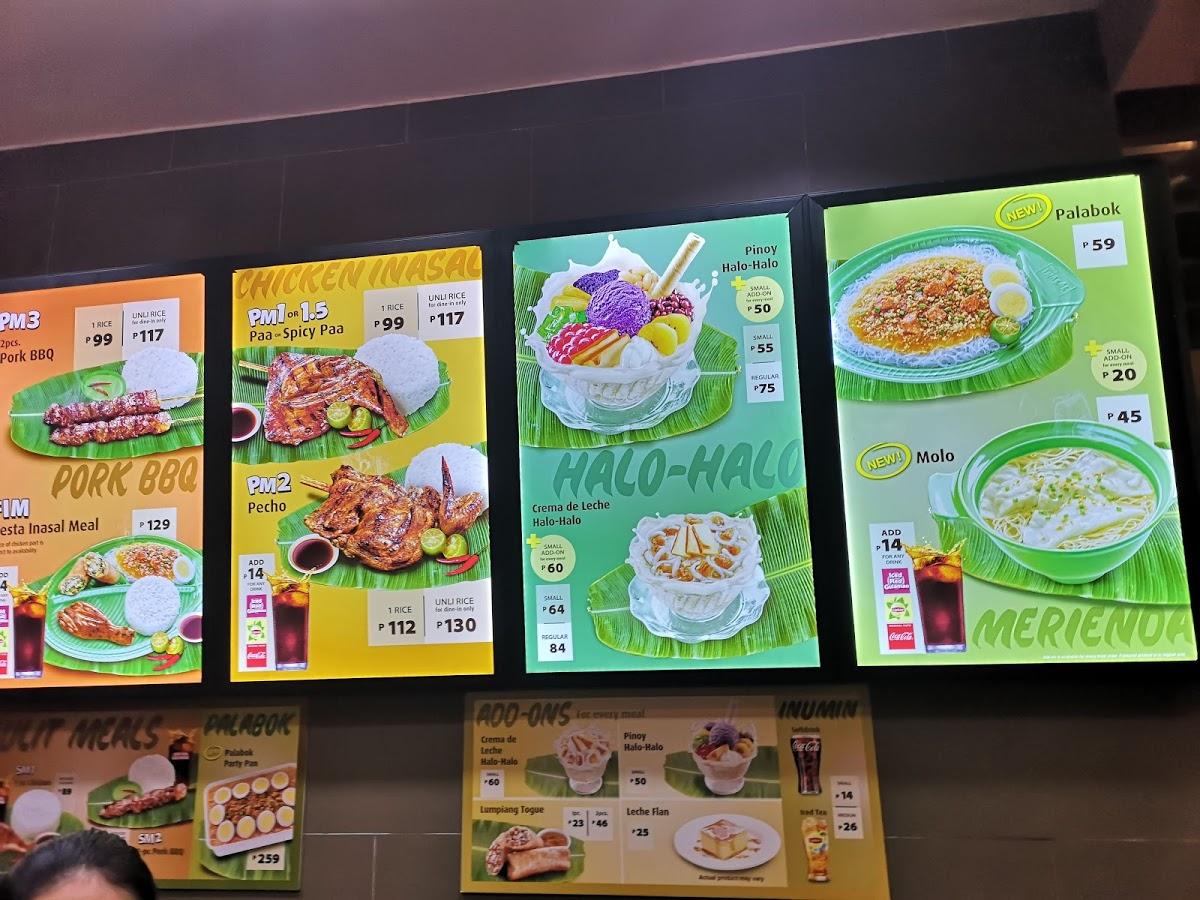 Menu at Mang Inasal restaurant, Carmona, 827X+FXP