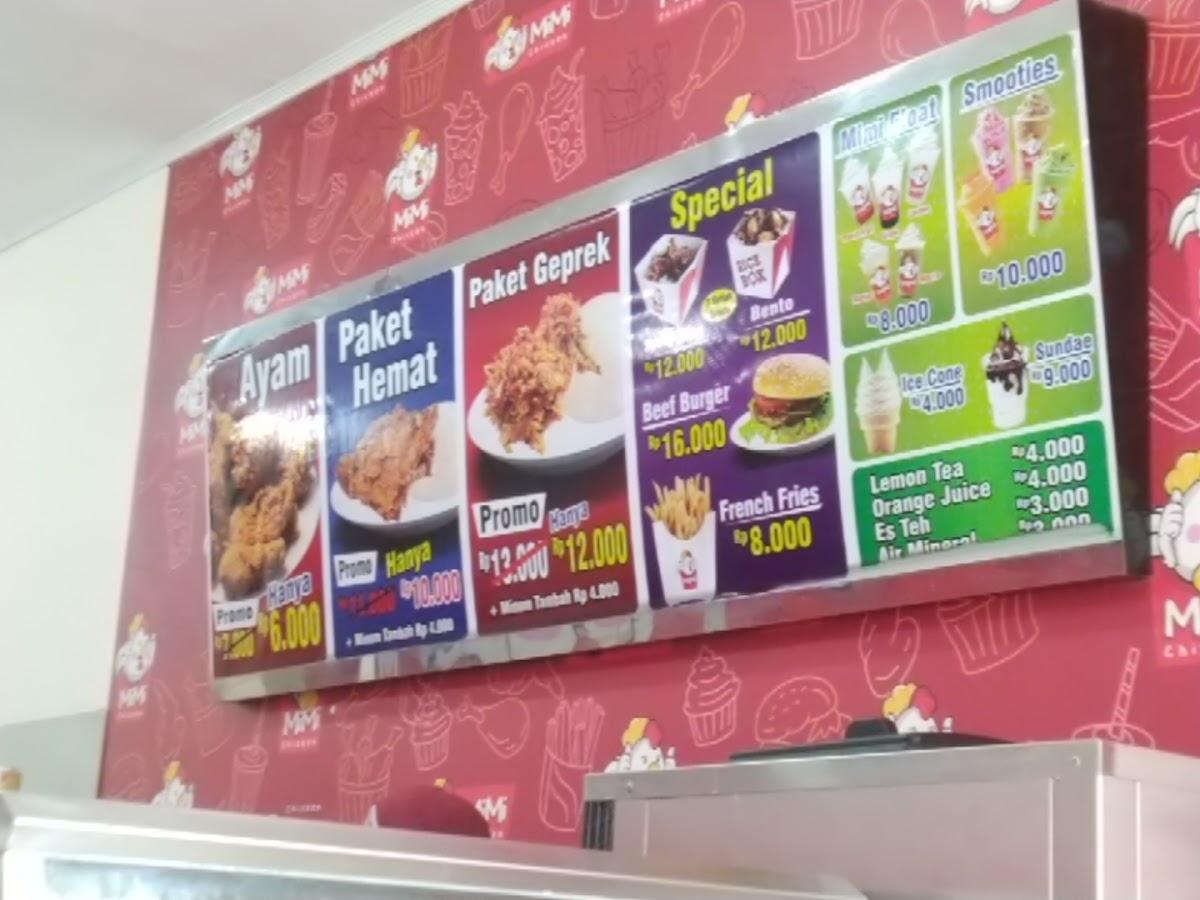 Menu at MiMi Chicken Suryanata restaurant, Samarinda