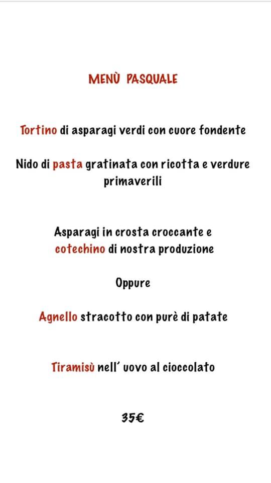 Menu da Trattoria Alla Ruota ristorante, Negrar