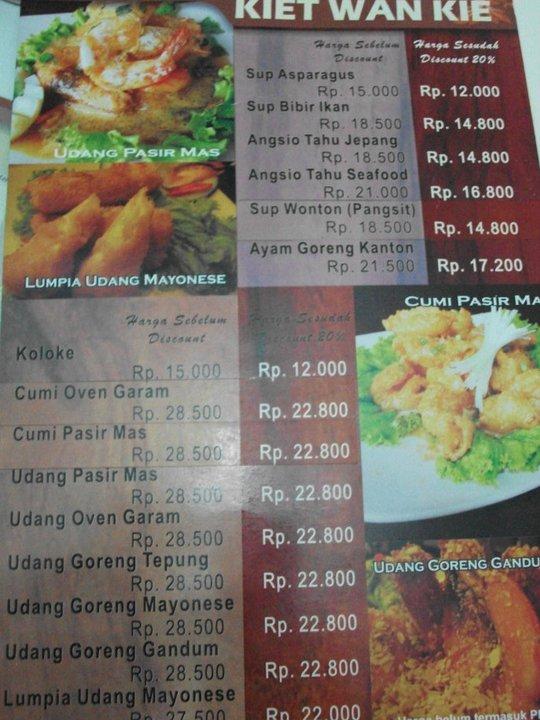Menu at EG Exotic Garden Resto and Food Court restaurant, Surabaya