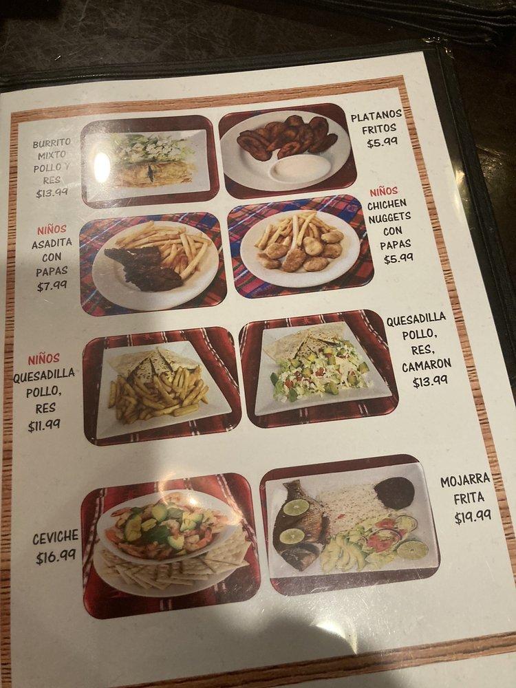 Menu at Panaderia and Restaurante El Paisano, Johnston